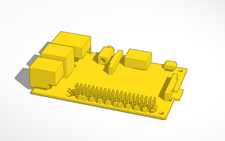 3d Design Raspberry Pi3 Bmodel Tinkercad 6362