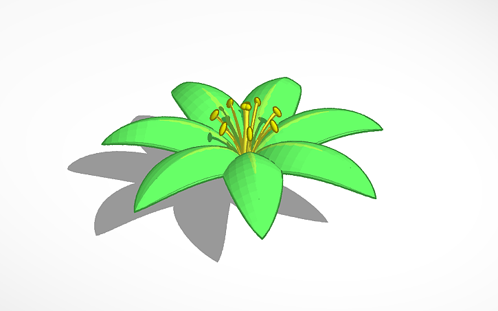 3D design Flower - Tinkercad