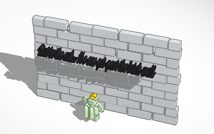 3D design Brick wall | Tinkercad