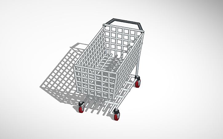 3D design shopping cart - Tinkercad