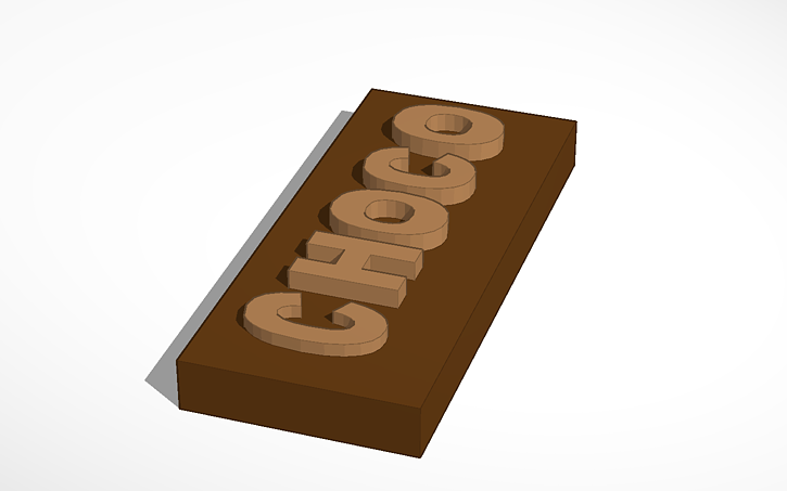 3D design CHOCOLATE BAR | Tinkercad