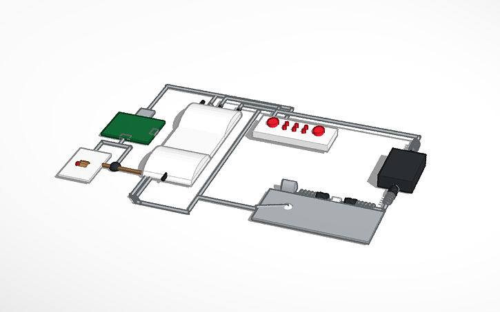 3D design Water Powered Engine - Tinkercad