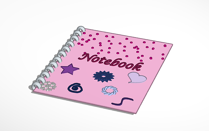 3D design My Custom Notebook cover! - Tinkercad