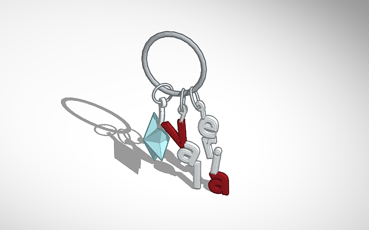 3D design Valeria_Key Chain | Tinkercad