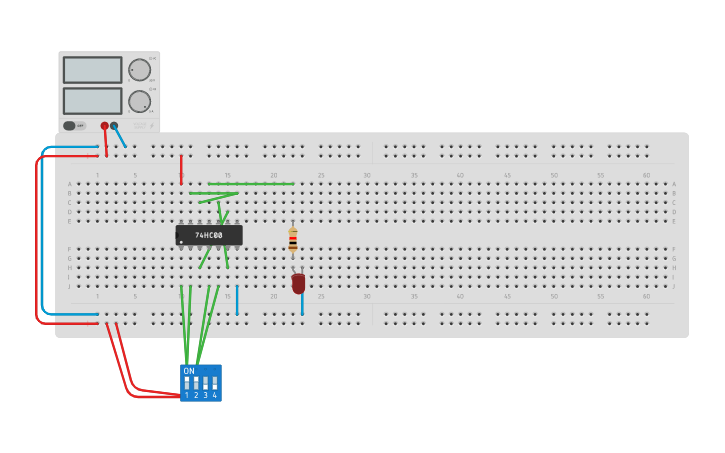 Circuit design Lab 6 Circuit - Tinkercad