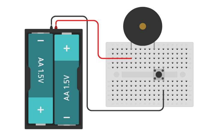 Circuit design Cod Morse | Tinkercad