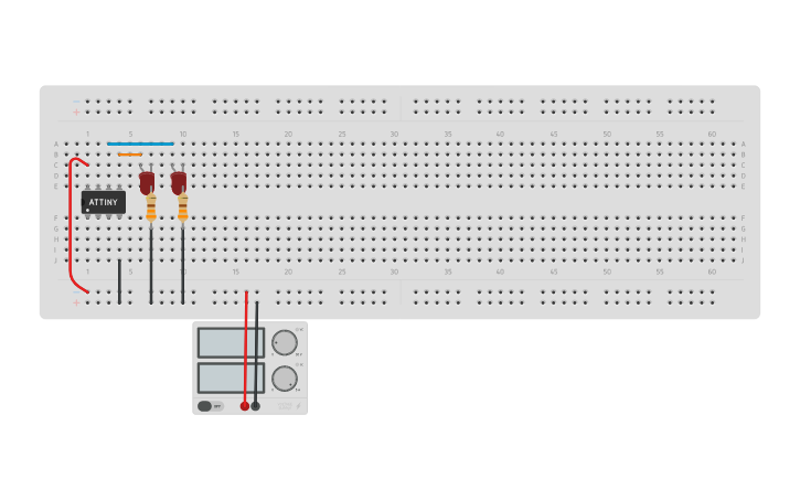 Circuit Design Attiny85 Blinky Tinkercad