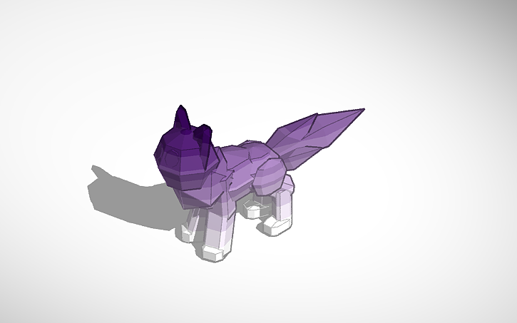 3D design Cat (Low-Poly) - Tinkercad