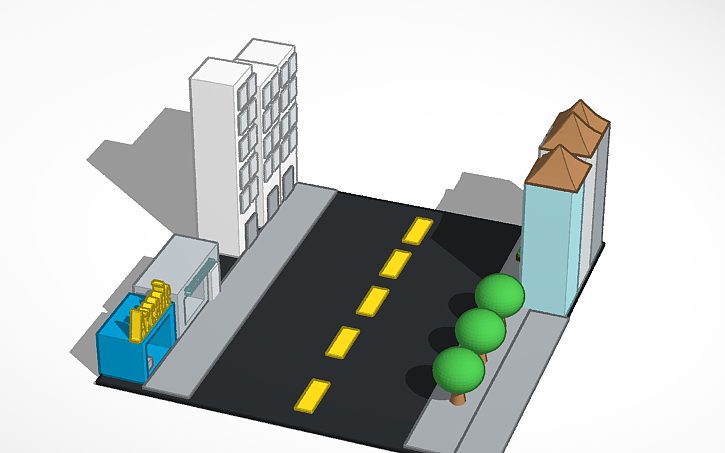3D design The city - Tinkercad