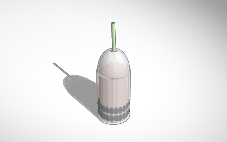 3D design Boba tea 🧋 - Tinkercad