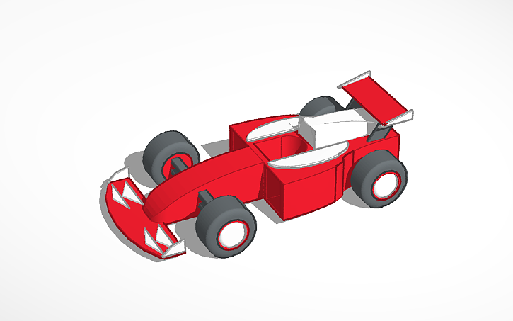 3D design Formula one car - Tinkercad