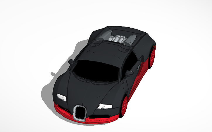 3D design Bugatti Veyron - Tinkercad