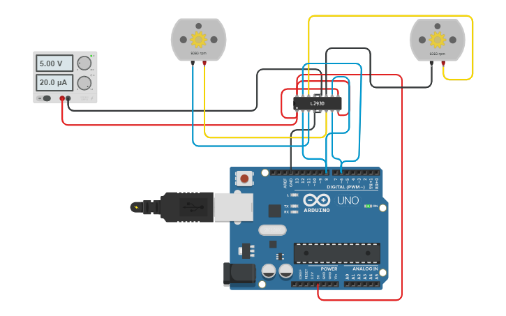 Circuit design week 3 problem 4 - Tinkercad