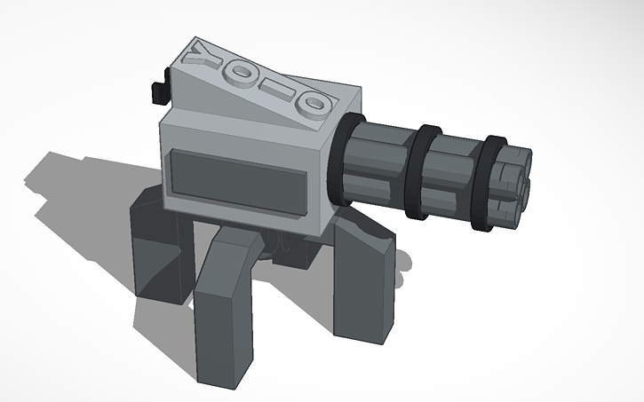 3D design Machine Gun - Tinkercad