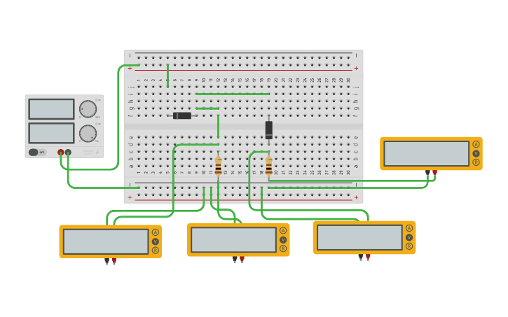 Circuit design Exercicio 1 | Tinkercad