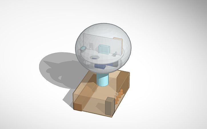 3D design Moon base - Tinkercad