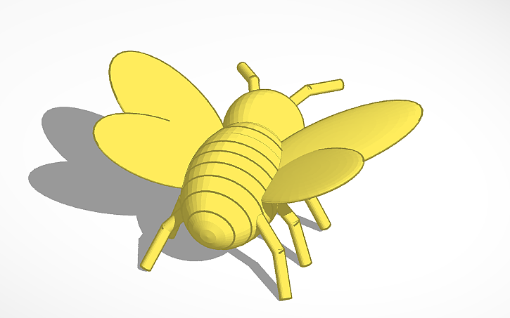 3D design Bee Decoration - Tinkercad