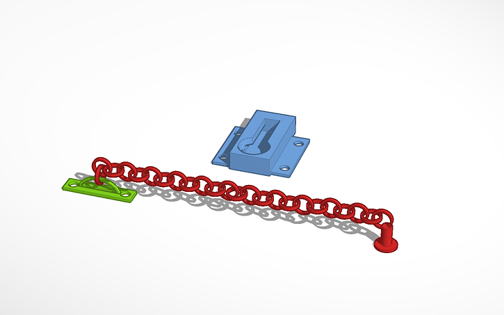 3d Design Door Lock Tinkercad