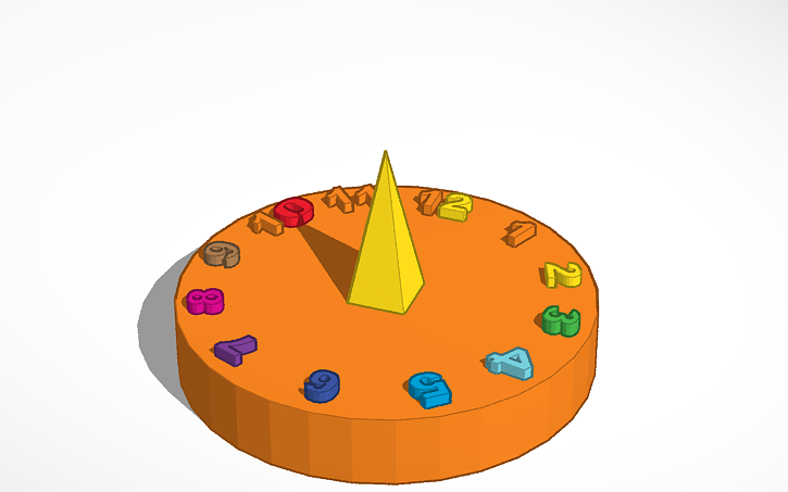 3D design Sun Dial - Tinkercad