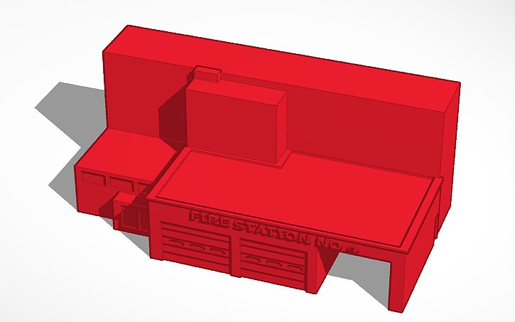 3D design Fire station - Tinkercad