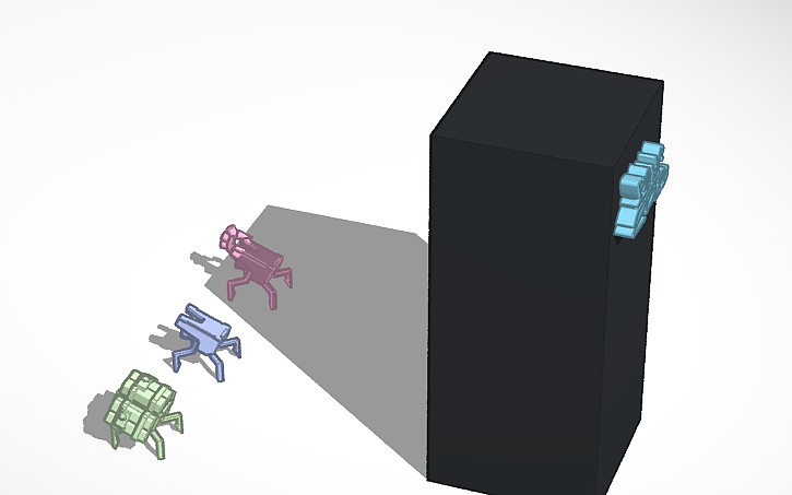 3D design generation zero tick (all types) SIMPLIFIED TO BE PRINTABLE ...