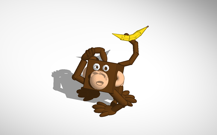 3D design Monkey #3DBlockZOO - Tinkercad