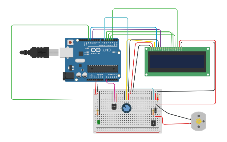Circuit Design Automatic Room Temperature Controller Tinkercad