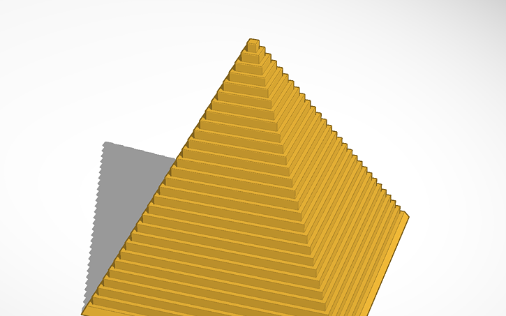 3D design Pyramid of Giza - Tinkercad