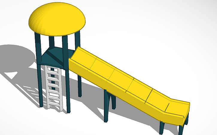 3D design Kaydırak(Playground Slide) - Tinkercad