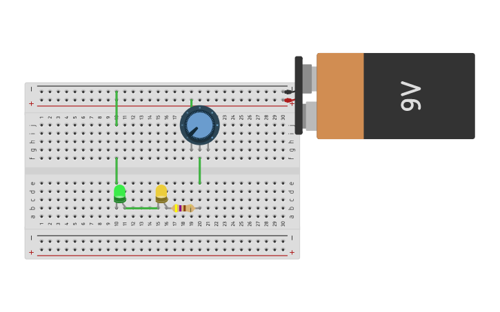 Circuit Design Dimming Led Using Potentiometer Tinkercad