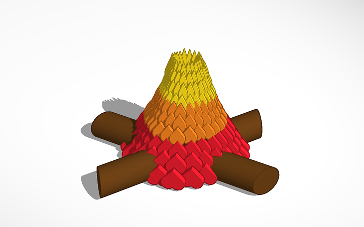 3D design Campfire - Tinkercad
