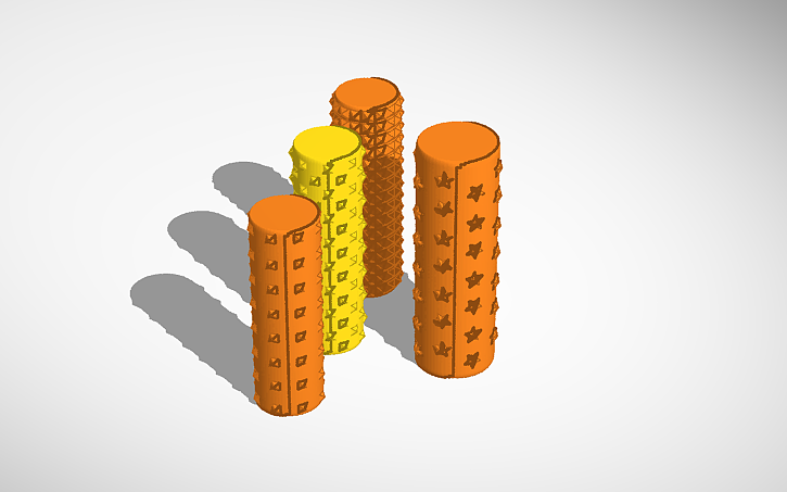3D design Tinker-cad made Texture Rollers - Tinkercad