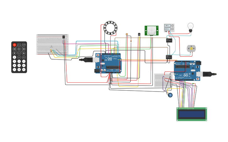 Circuit Design Smart Home Automation Using I2c Tinkercad