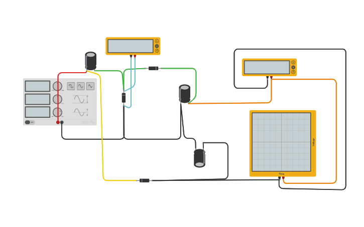 Circuit design week2 Voltage Tripler circuit - Tinkercad