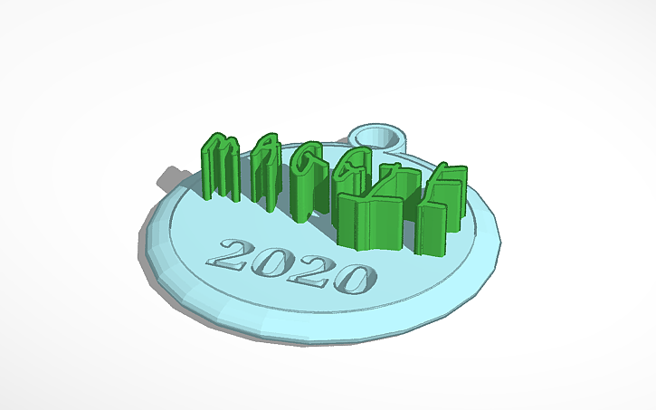 3D design Keychain - Tinkercad