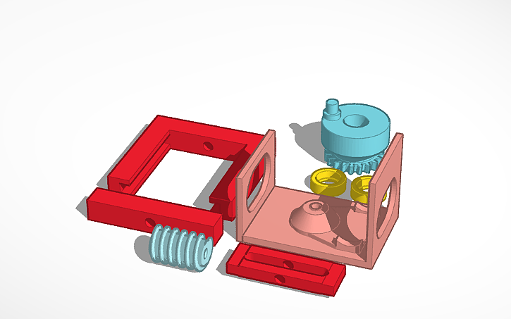3D design Wind Pump Mechanism - Tinkercad