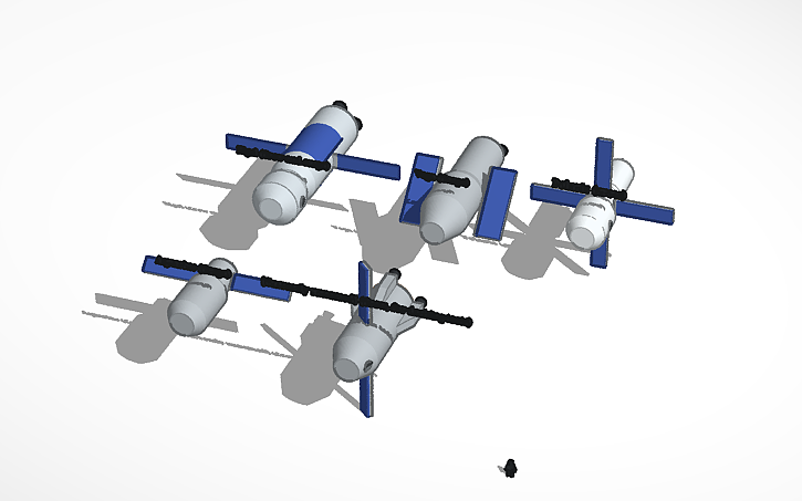3D design Docking spacecraft | Tinkercad