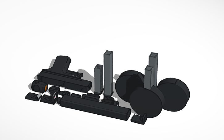 3D design Glock 19 Gen5 MOS With Misc attachments - Tinkercad