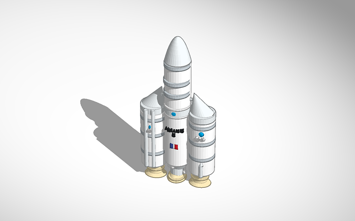 3D design ariane 5 - Tinkercad
