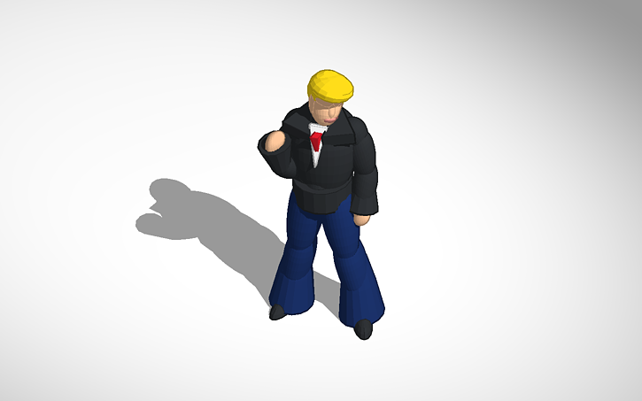 3D design Donald Trump - Tinkercad