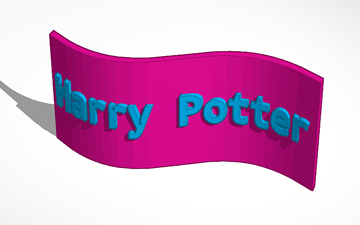 3D design Text to curved surface - Tinkercad