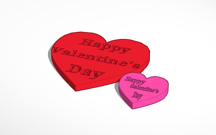3D design Valentines day | Tinkercad