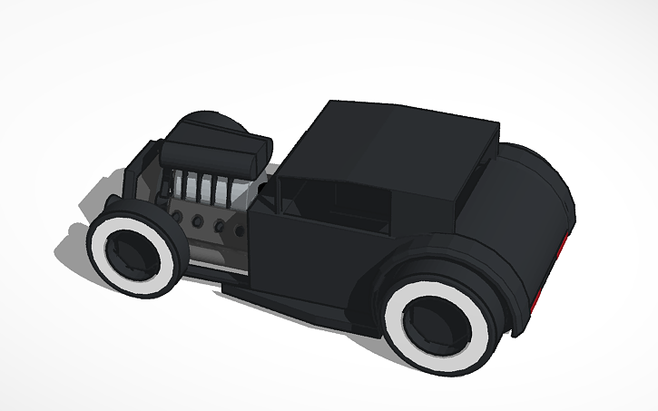 3D design 2F4U Rat Rod - Tinkercad
