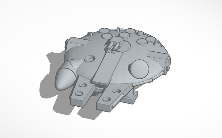 3D design Melinium falcon | Tinkercad