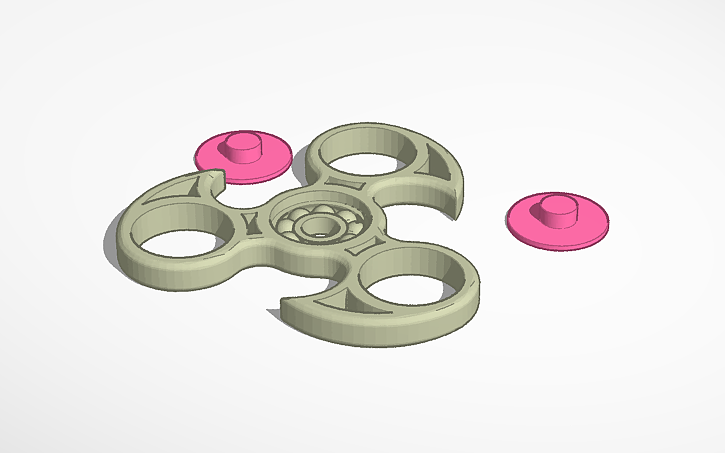3D design fidget spinner - Tinkercad
