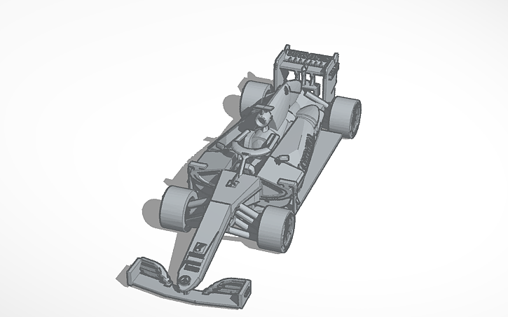3D design Mercedes 2022 F1 Car - Tinkercad