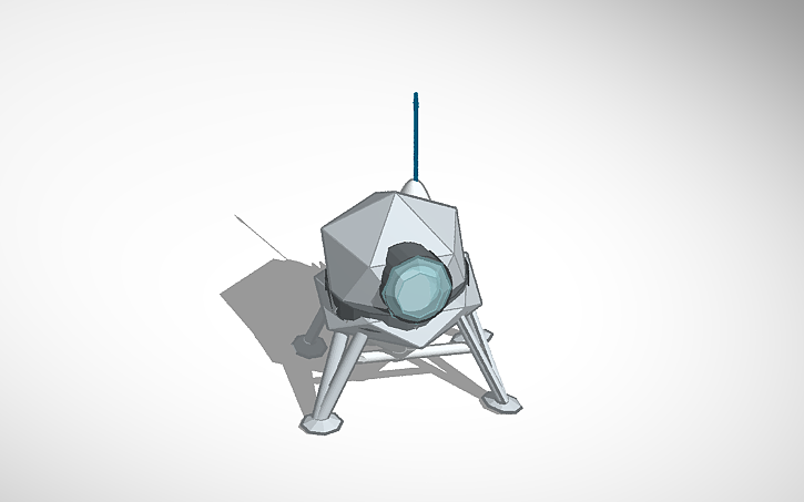 3D design lunar lander | Tinkercad