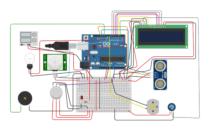 Circuit design home automation wifi - Tinkercad