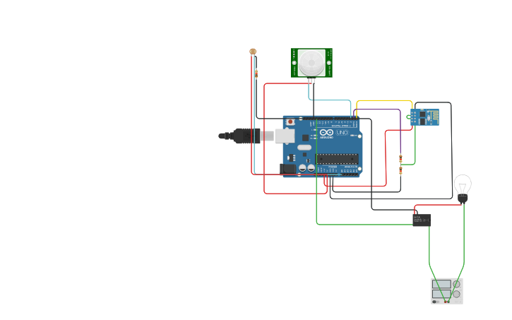 Circuit Design Esp8266 With Thingspeak Cloud Tinkercad