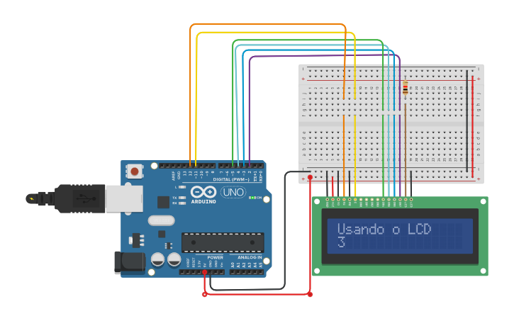 Circuit design DISPLAY ARDUINO - Tinkercad